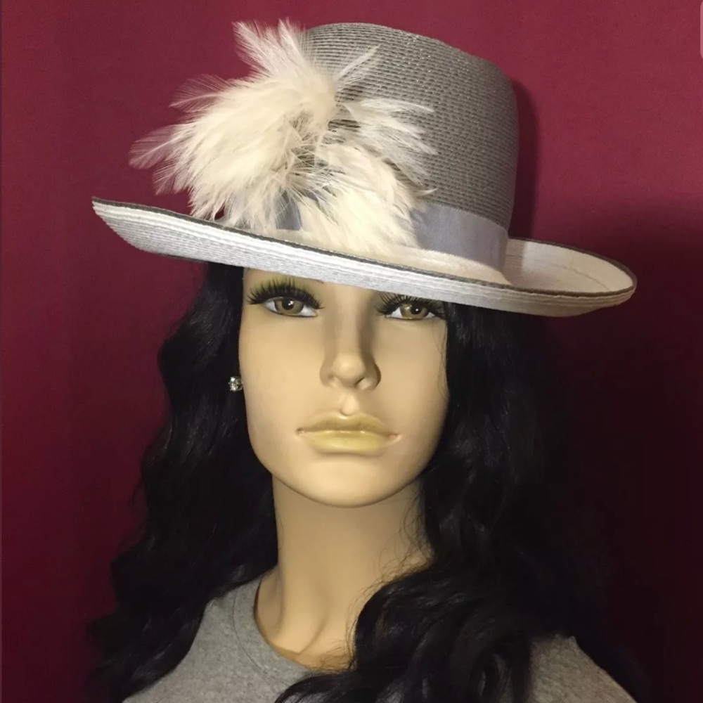 Sandra New York Ostrich Feather Hat - Gem